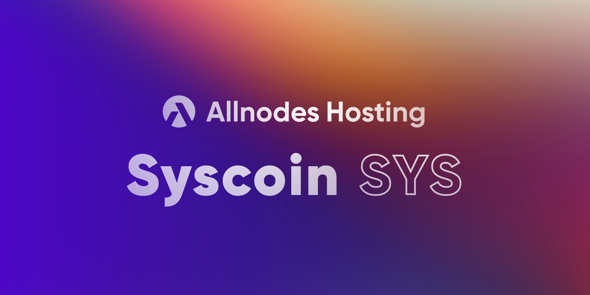 Syscoin SYS Masternodes Hosting On Allnodes
