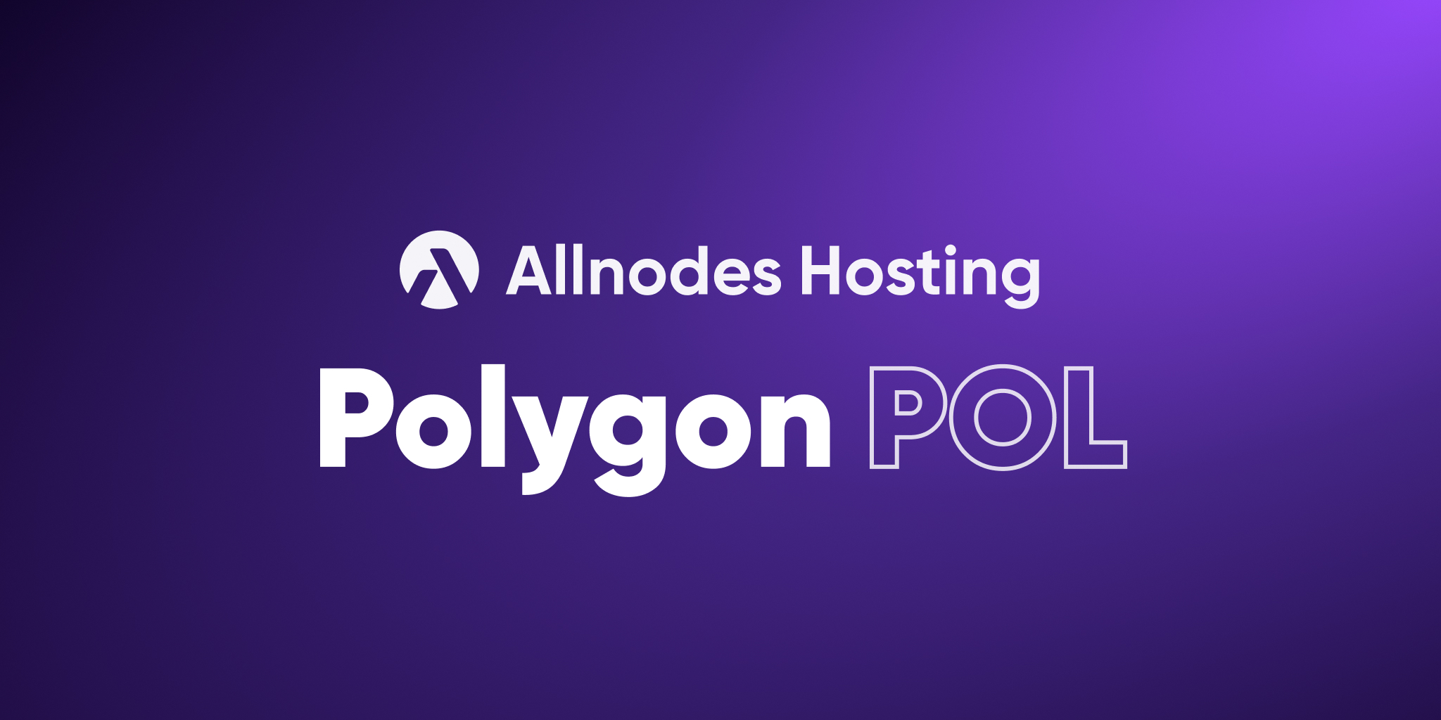 Polygon (POL) Validator and Full Nodes Hosting on Allnodes