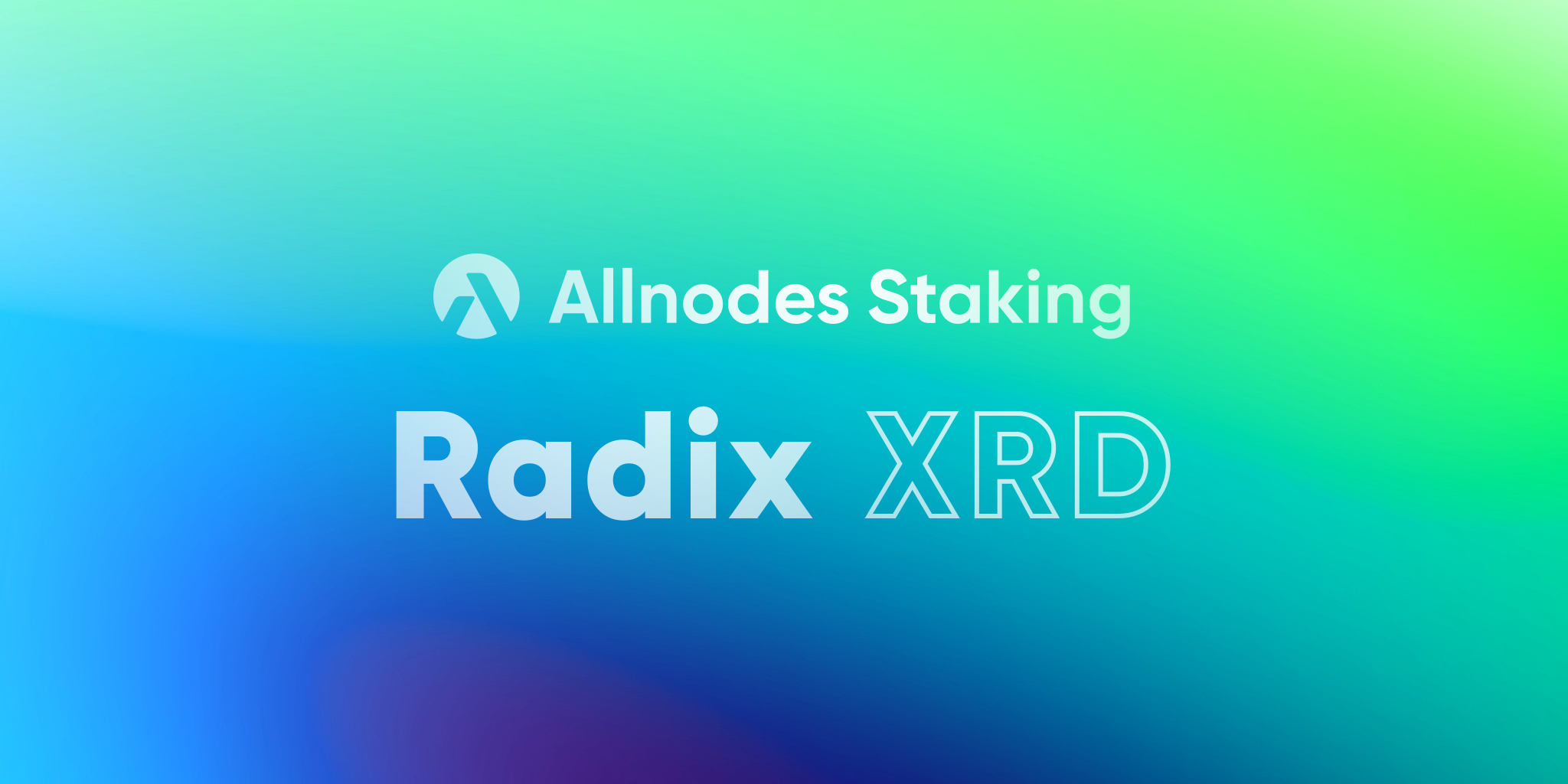 Radix (XRD) Staking on Allnodes