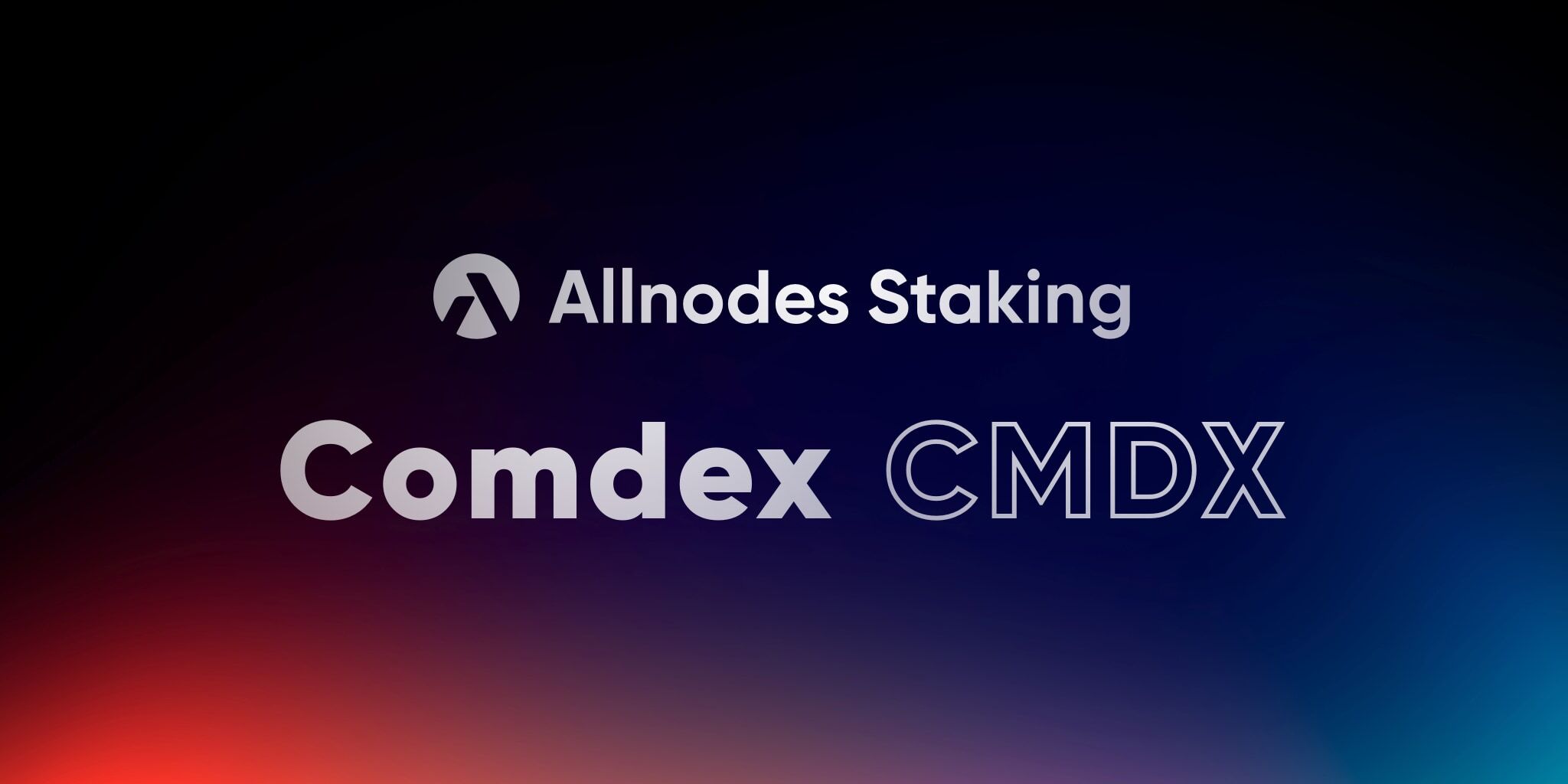 Comdex (CMDX) Staking on Allnodes